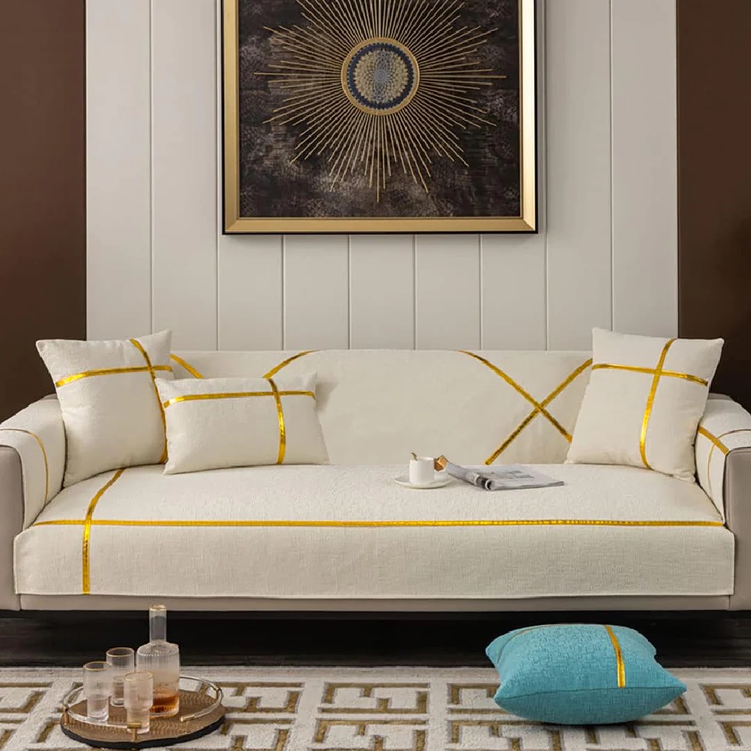 Velvet Sofa Runner with Cushions Online in Pakistan - HB Fabrics